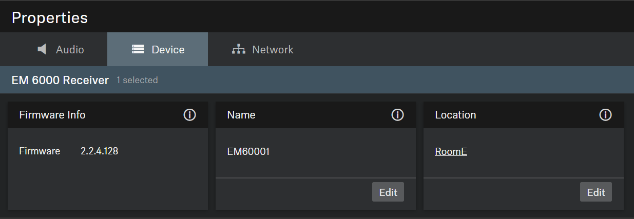 Device Settings