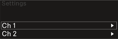 Opening the menu and navigating the menu items