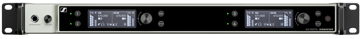 EW-DX EM 4 Dante rack receiver