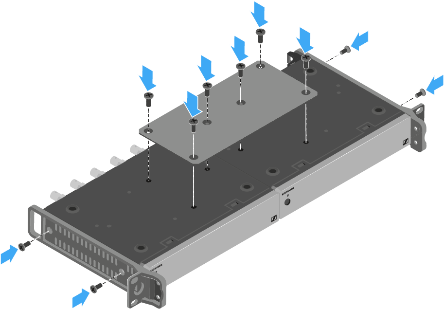Installing the splitter in a rack
