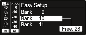 Performing multi-channel frequency setup