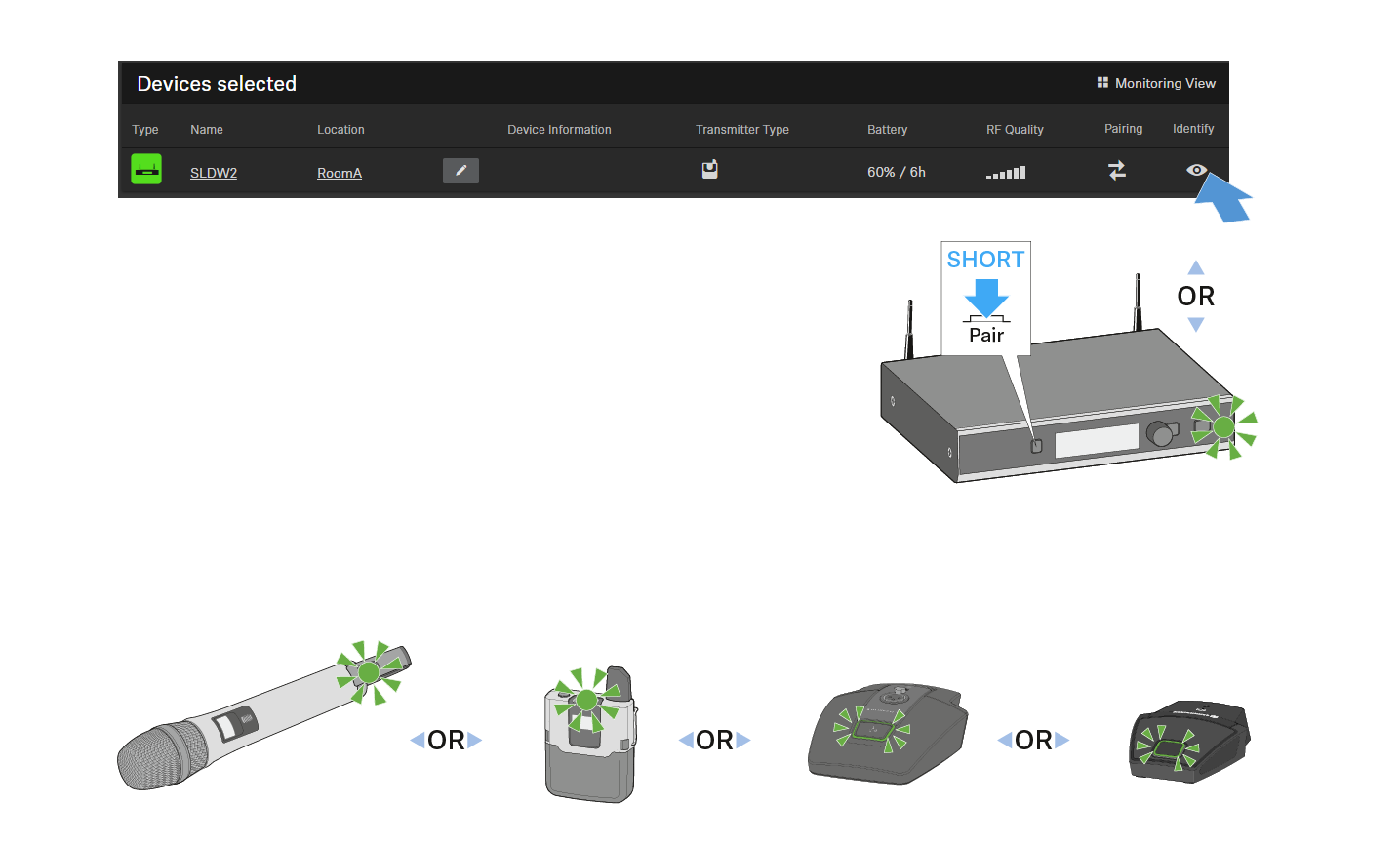 Identifying paired devices