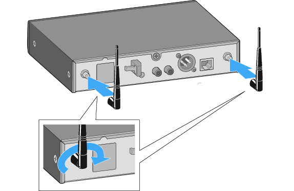 Setting up the receiver