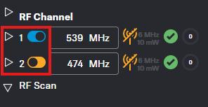 Assigning an RF channel