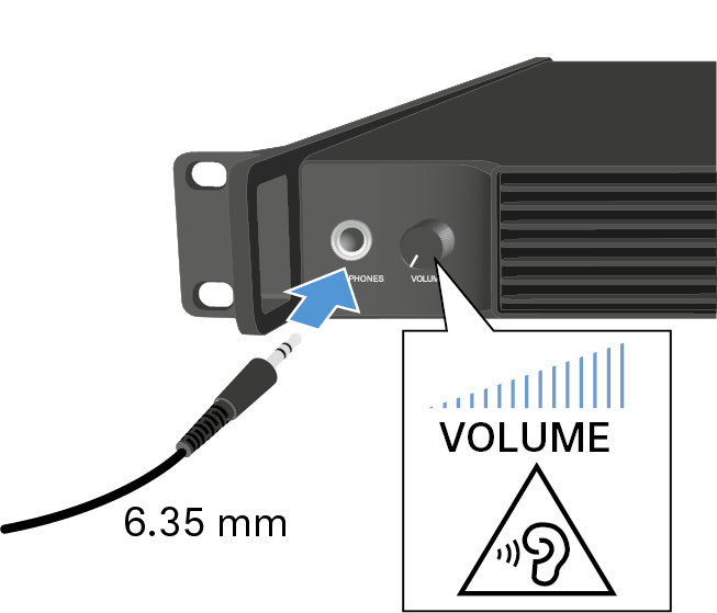 Using the headphone output