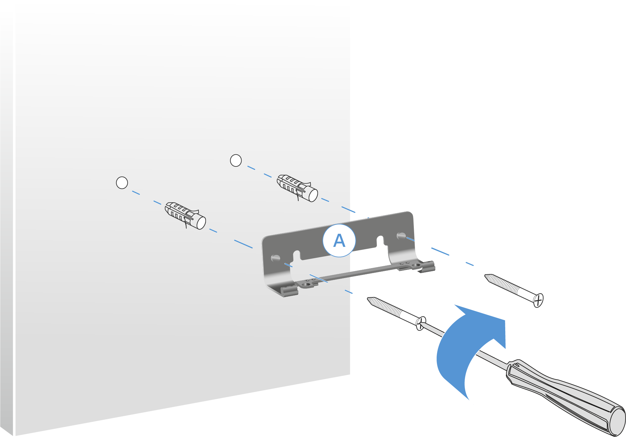 Mounting the TC Bar on the wall