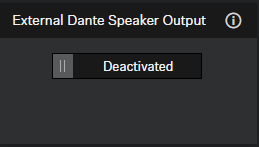 Enabling Dante® speaker output