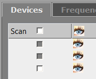 Performing or importing a frequency scan