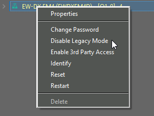 Enable Legacy Mode